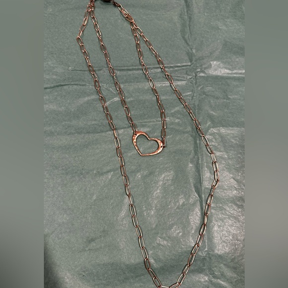 Katia Designs | Jewelry | Katia Designs Heart Long Chain Necklace ...